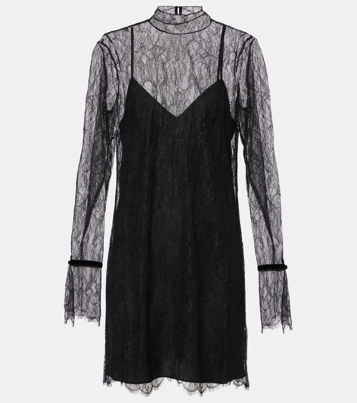 Frame Lace shift dress Frame Denim