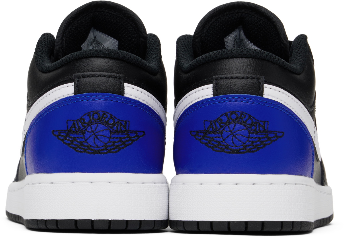 Nike Jordan Big Kids Black & Blue Air Jordan 1 Low Sneakers Nike Jordan ...
