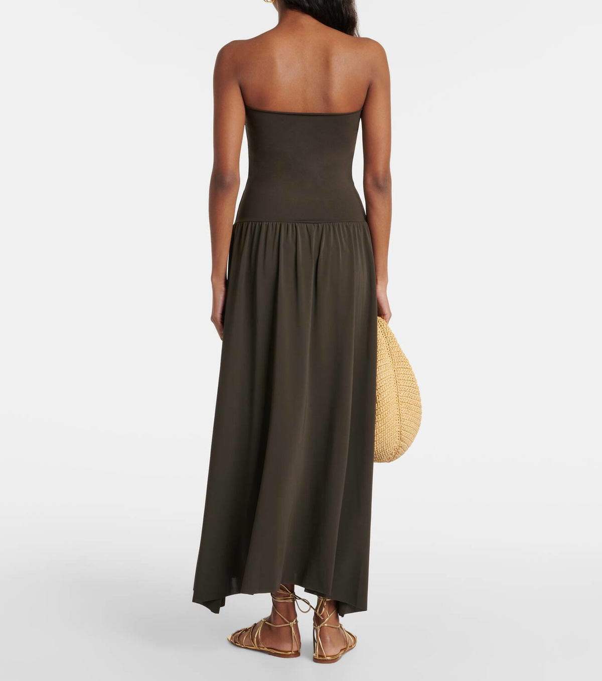 Eres Oda strapless jersey maxi dress ERES
