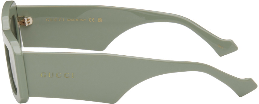 Gucci Green Rectangular Sunglasses Gucci