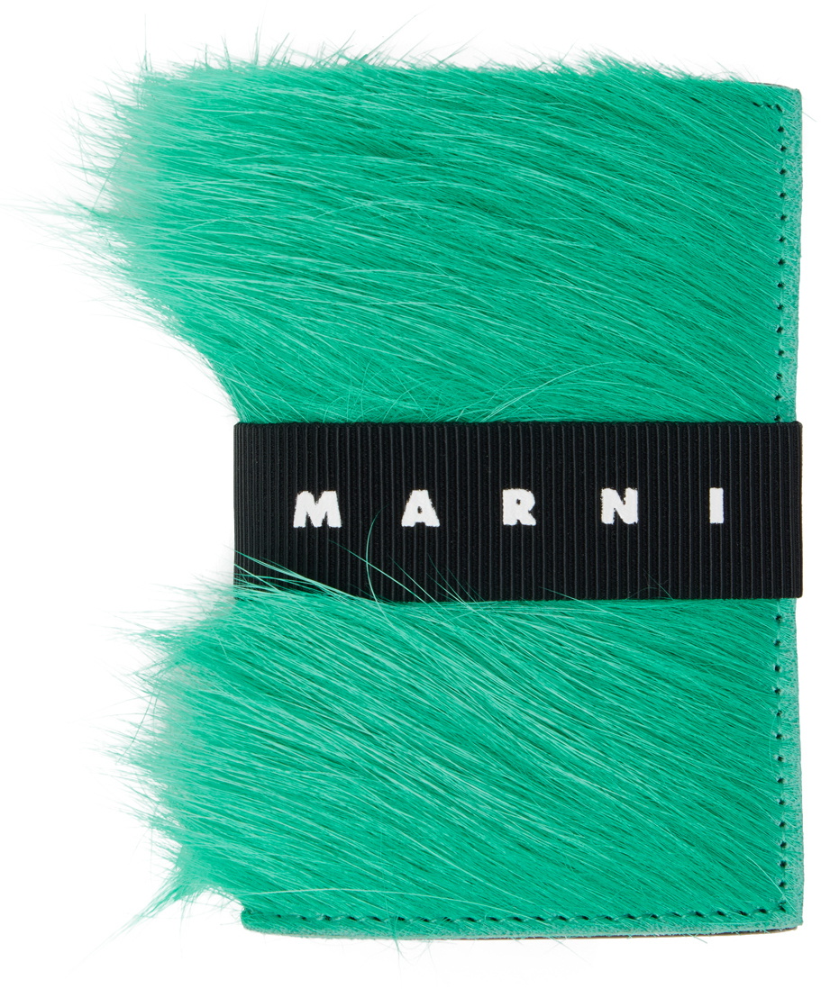 Marni Green Tri-Fold Wallet Marni