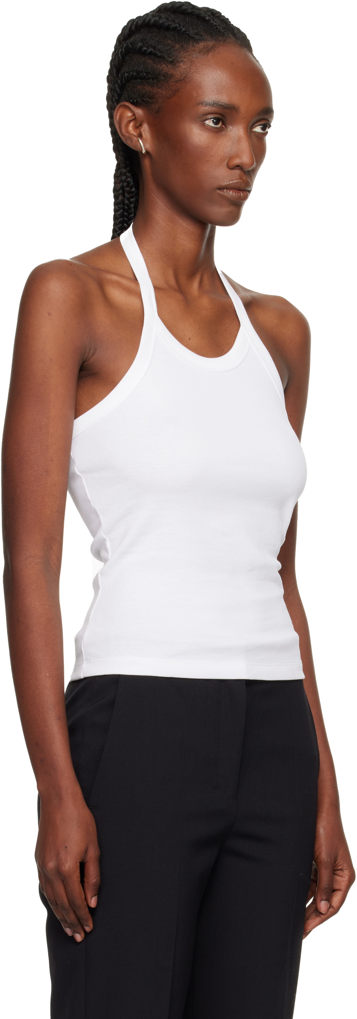 FLORE FLORE White Angie Tank Top FLORE FLORE