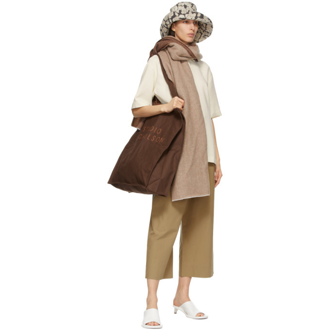 Studio Nicholson Tan Greta Trousers Studio Nicholson