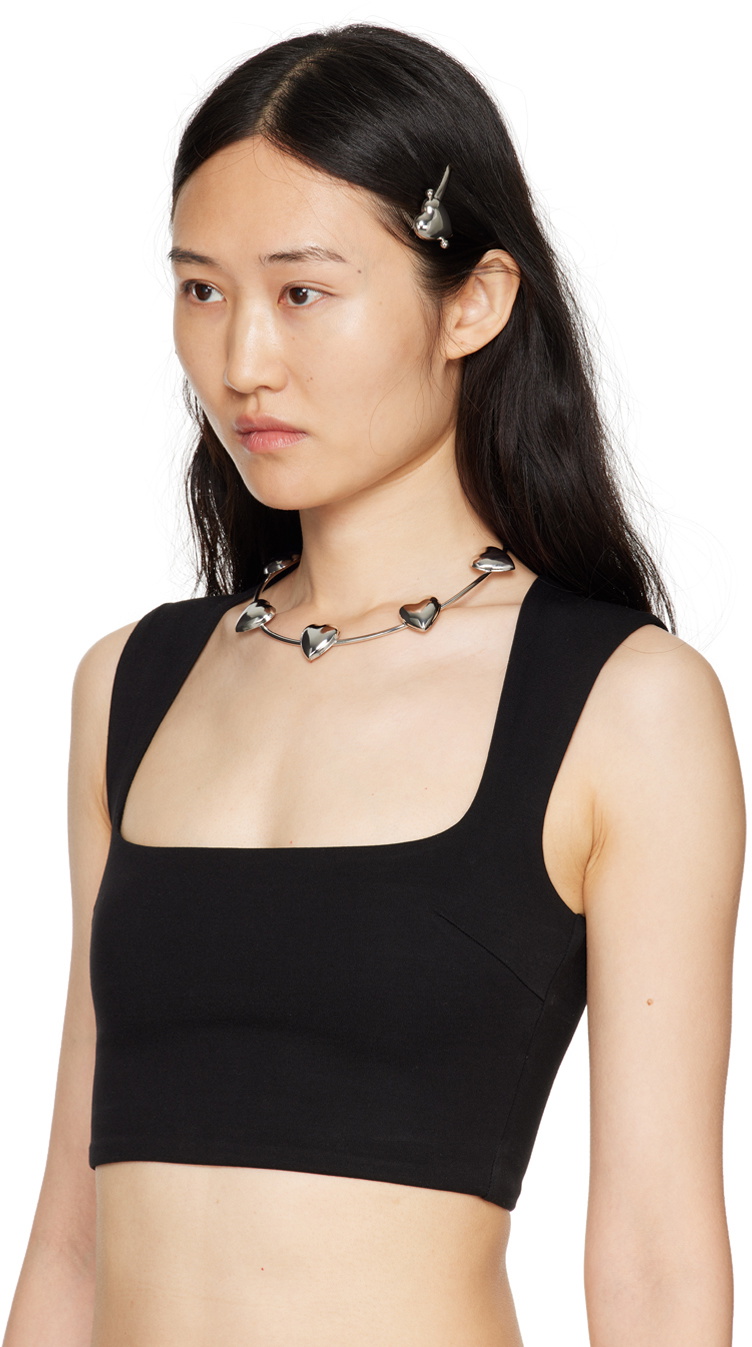 Justine Clenquet Silver Sasha Hair Clip Justine Clenquet