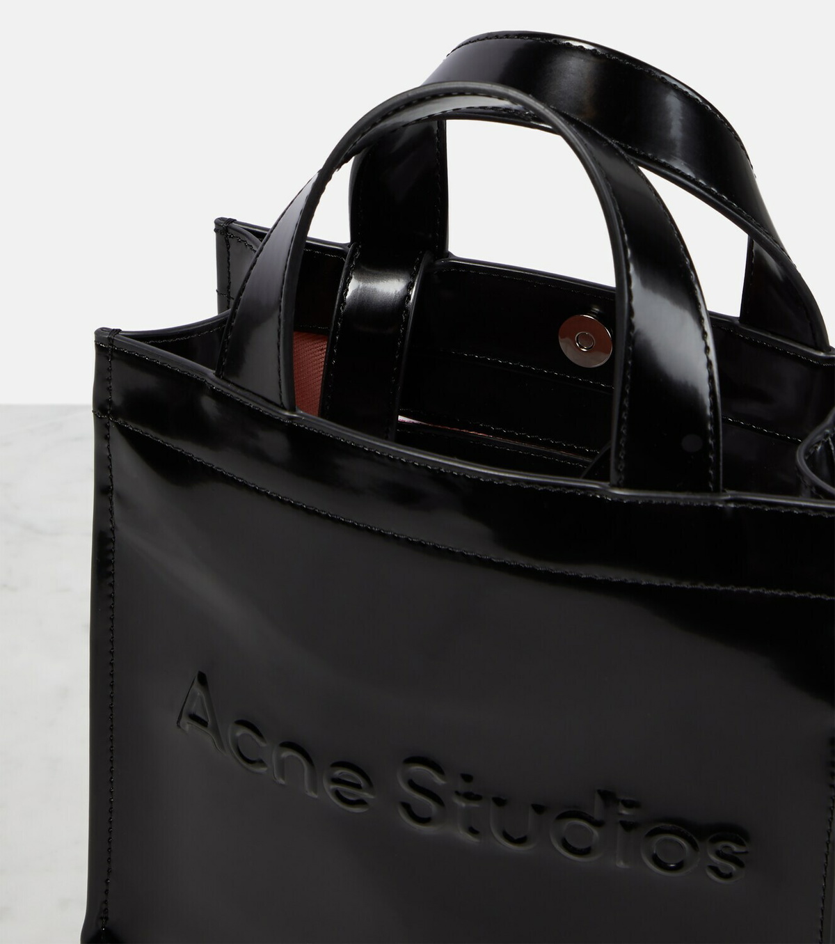 Acne Studios Mini logo-embossed tote bag Acne Studios