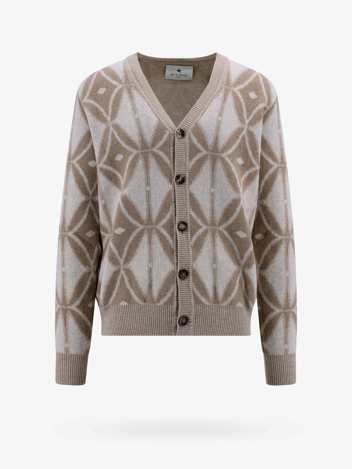 Etro Cardigan Beige Mens Etro