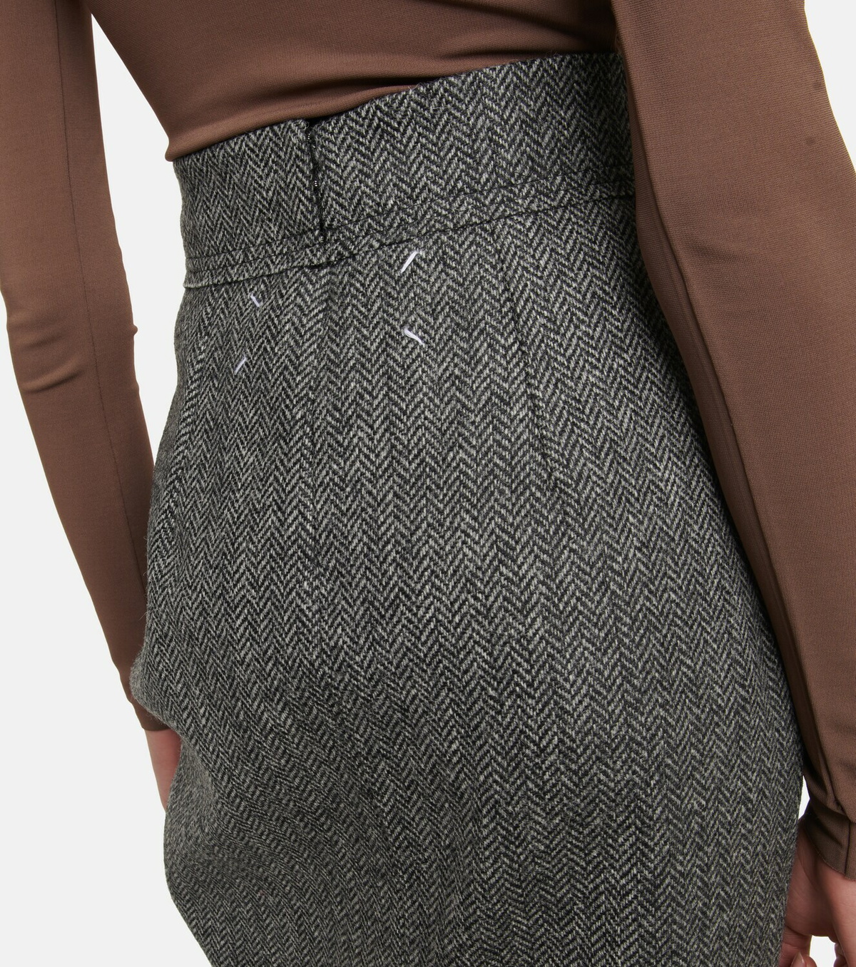 Maison Margiela - Wool midi skirt Maison Margiela