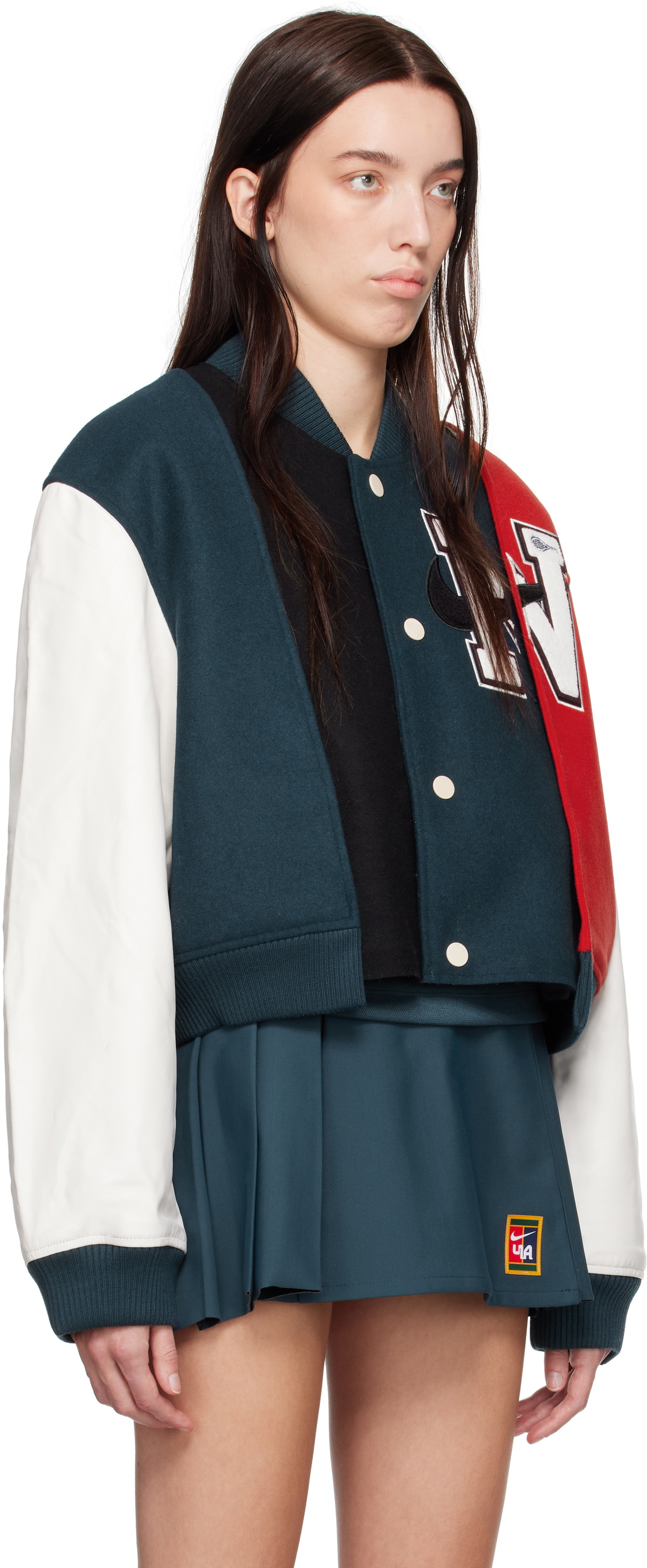 Nike Navy & White Yoon Ahn Edition Bomber Jacket Nike