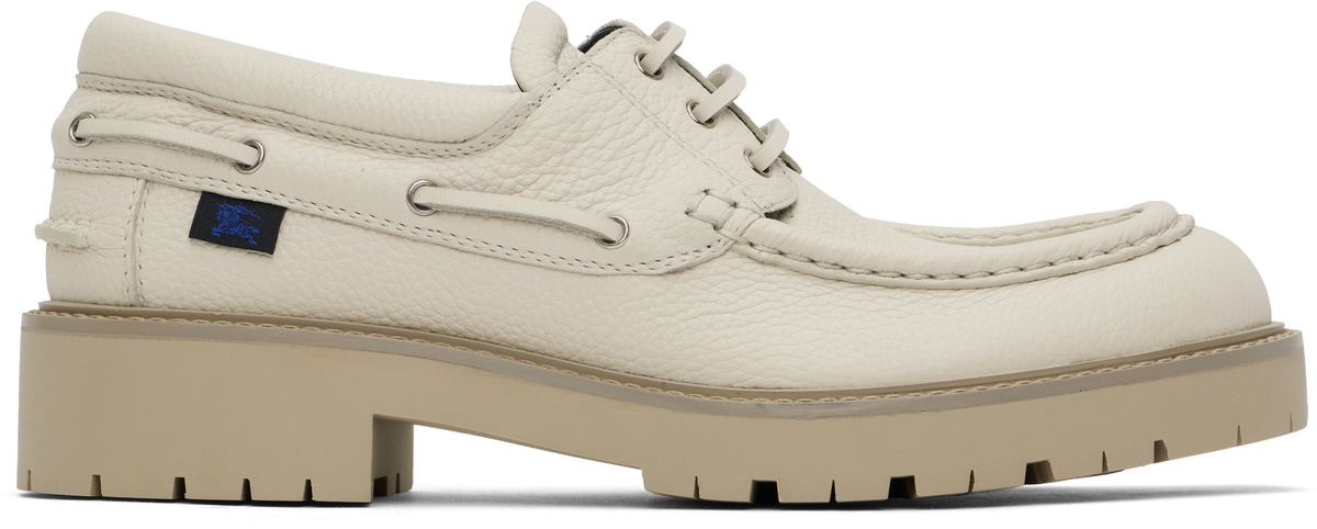 Burberry Beige Raft Boat Shoes Burberry