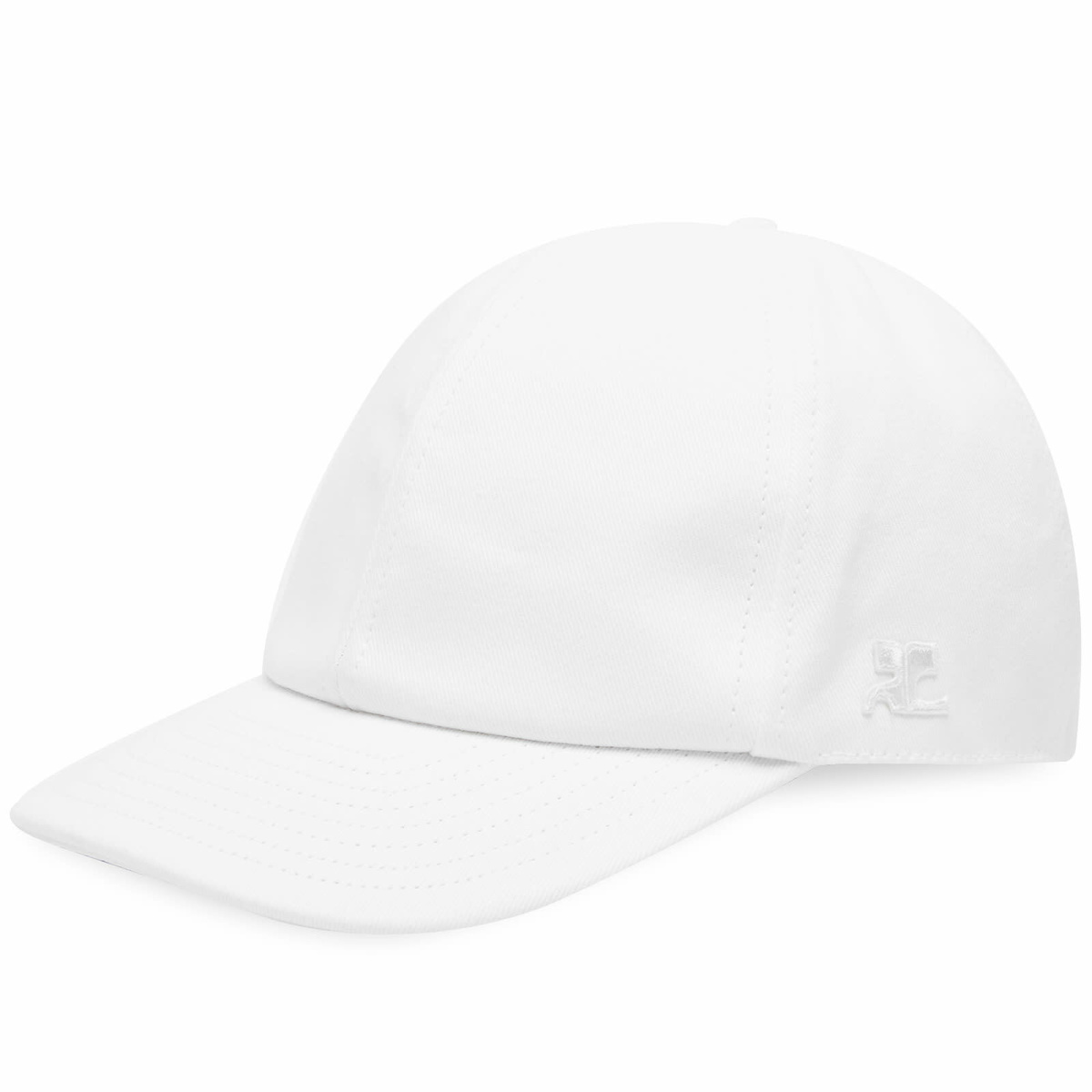 Courreges Women's Courrèges Cotton Signature Cap in White Courreges