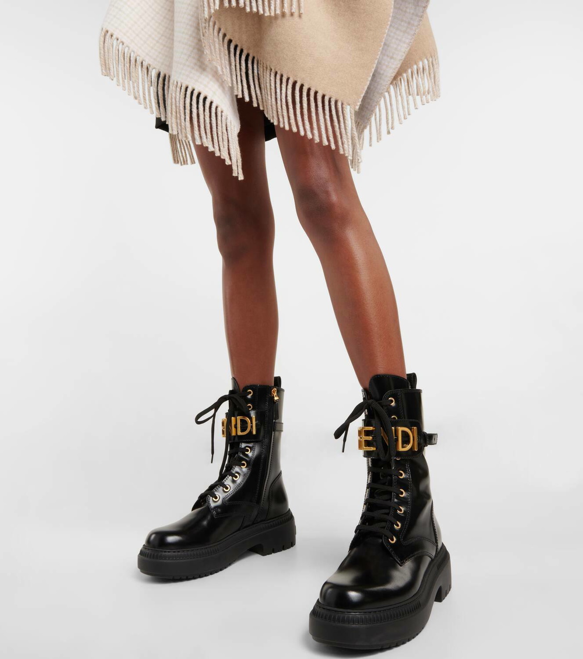 Fendi Fendigraphy leather ankle boots Fendi
