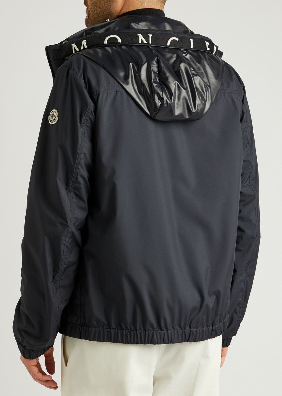 Moncler Beid Logo Shell Jacket Navy 4, Men's Designer Shell Jacket ...