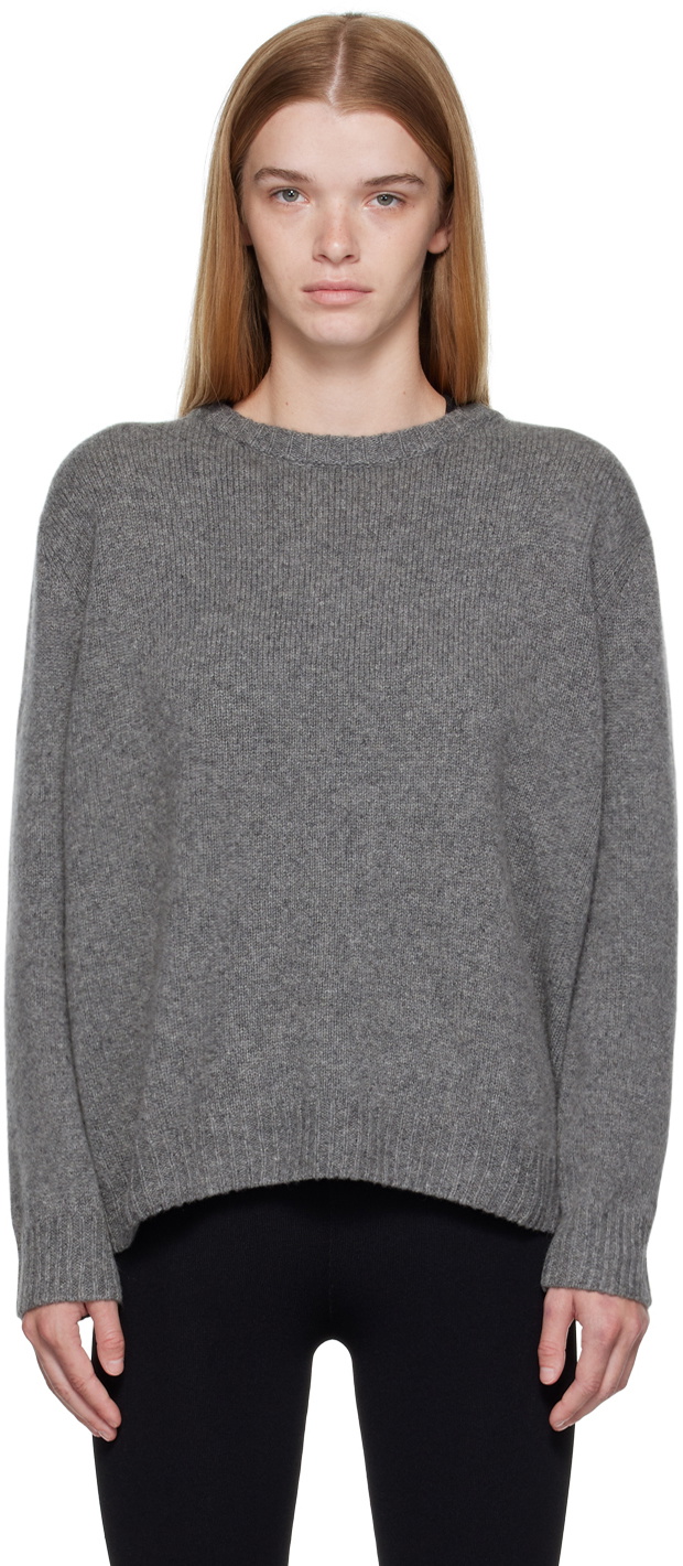 KHAITE Gray Jean Sweater Khaite