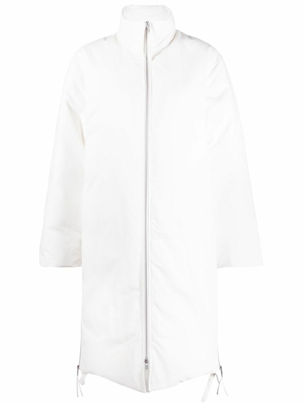 Jil Sander White Padded Zipped Coat Jil Sander