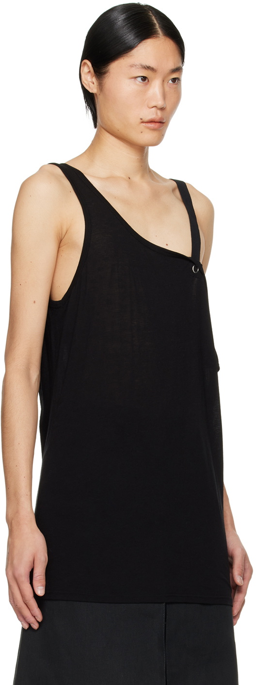 TAKAHIROMIYASHITA TheSoloist. Black Drop Shoulder Tank Top ...