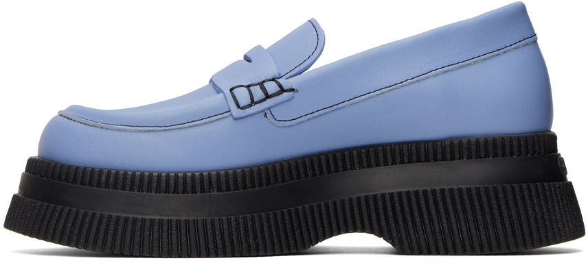 GANNI Blue Wallaby Creepers Loafers GANNI