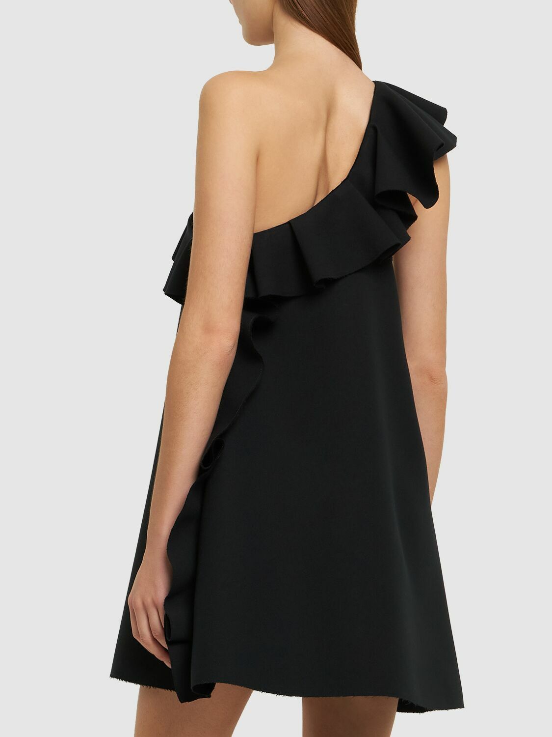 MSGM - One-shoulder Ruffled Mini Dress MSGM
