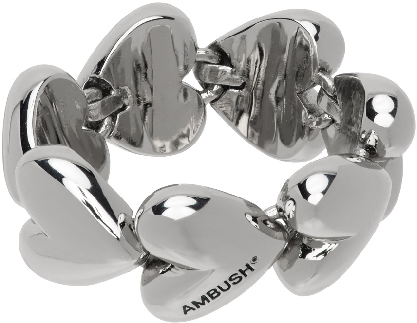AMBUSH Silver Heart Ring Ambush