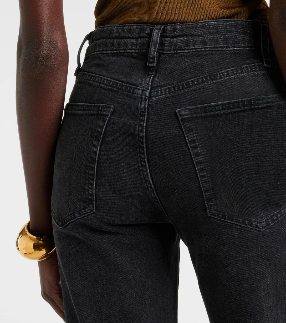 Frame Ruler high-rise straight-leg jeans Frame Denim