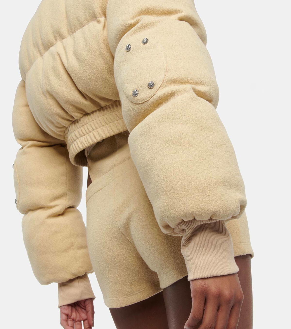 Didu Cropped fleece puffer jacket Didu