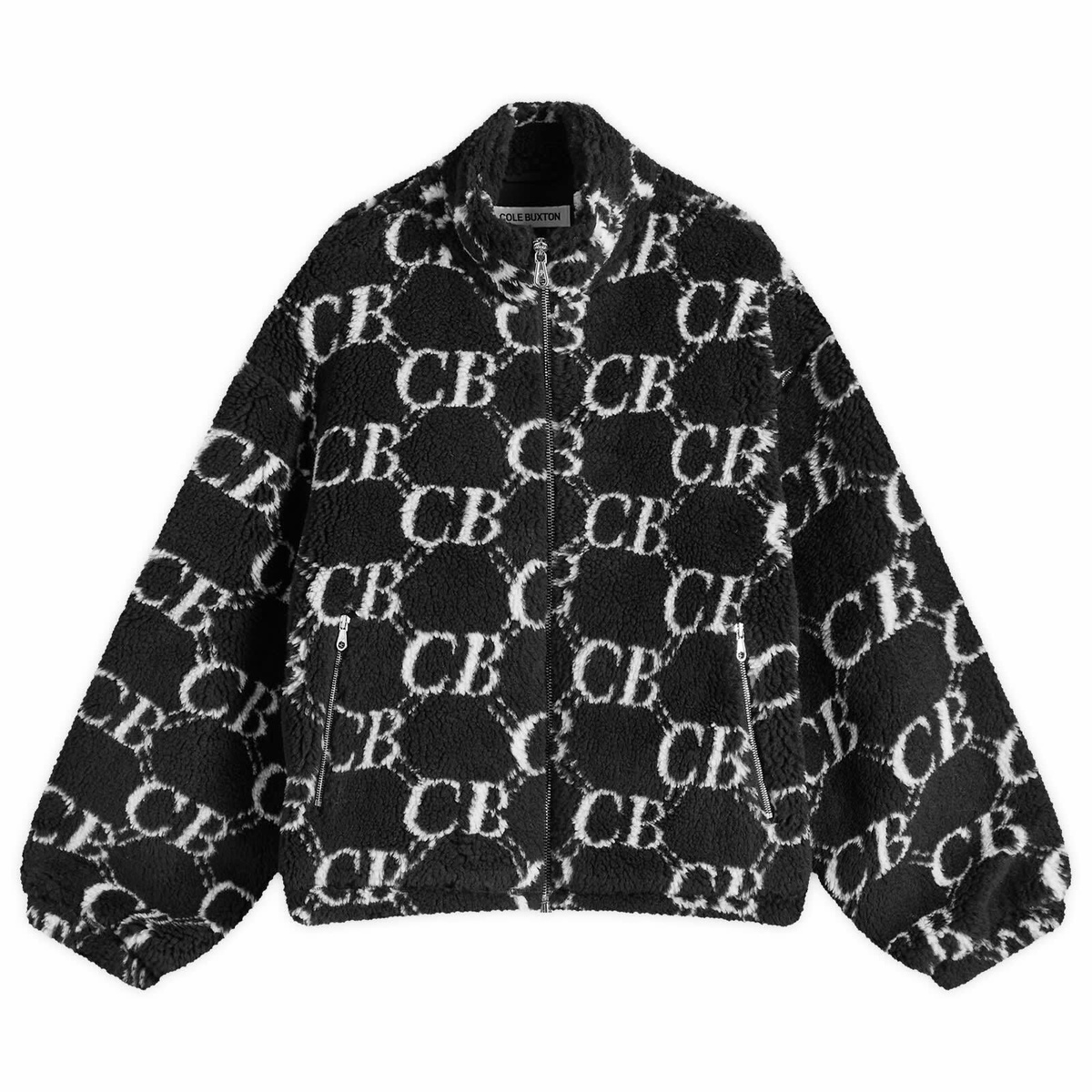 Cole Buxton Men's CB Monogram Fleece in Black Cole Buxton