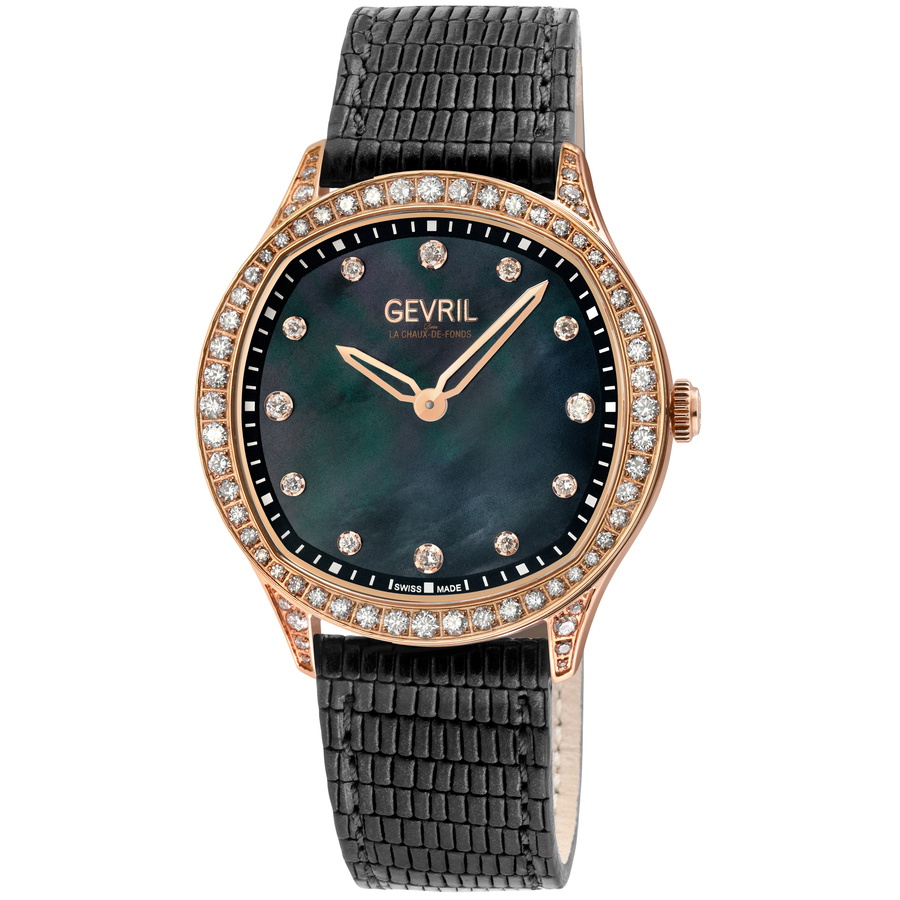 Gevril Morcote Diamond Mother of Pearl Dial Ladies Watch 10257 Gevril