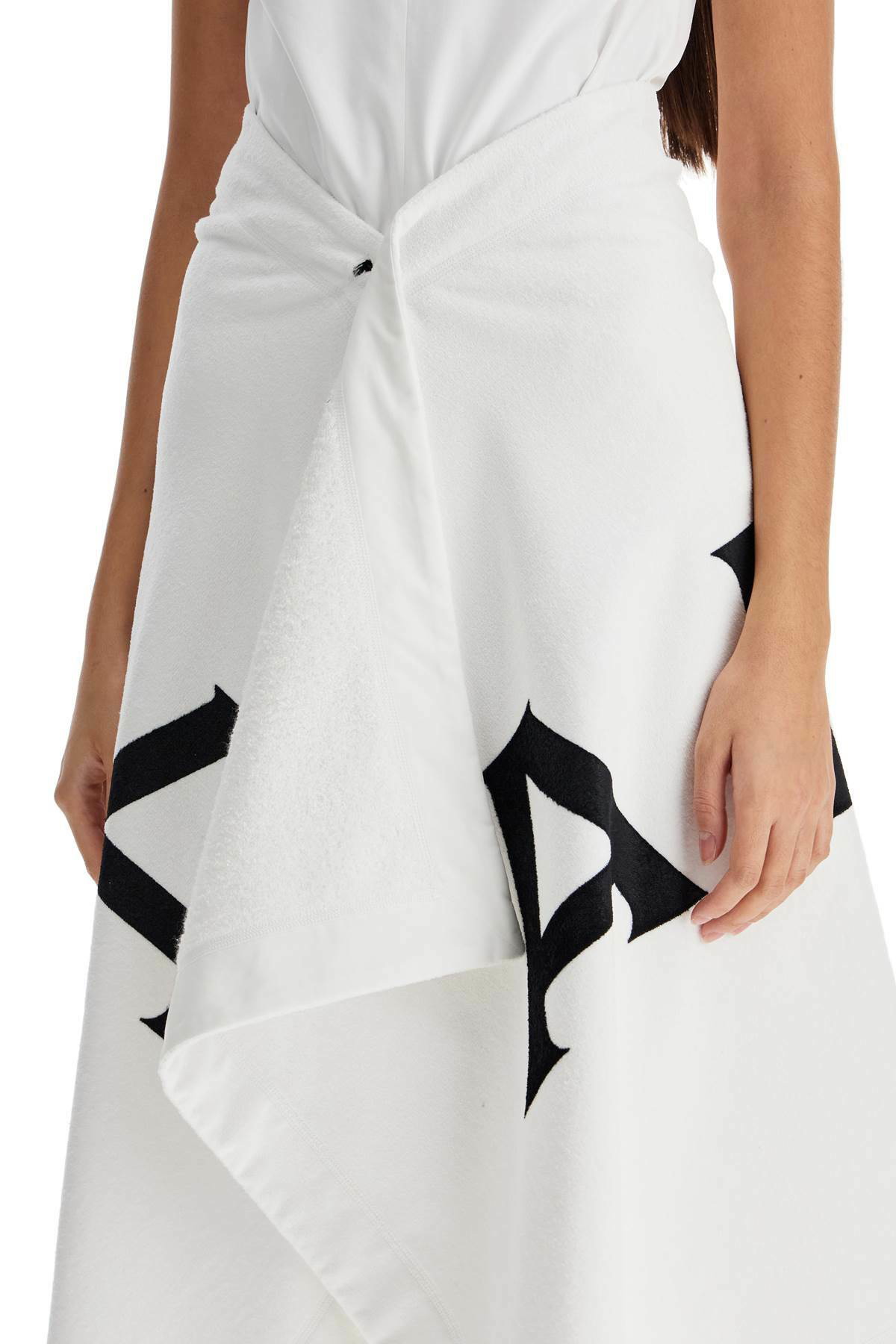 ALAIA 'patterned pareo White ALAÏA