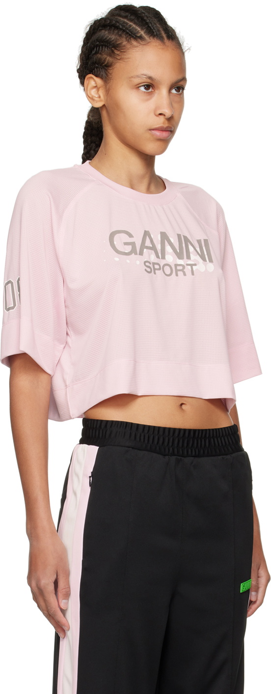 GANNI Pink Active Top GANNI