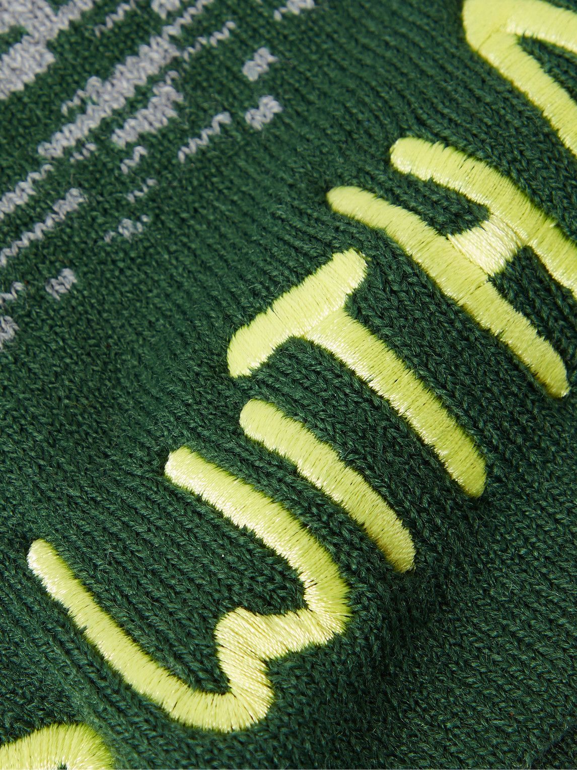 FRIENDS WITH ANIMALS - Logo-Embroidered Jacquard-Knit Beanie FRIENDS ...