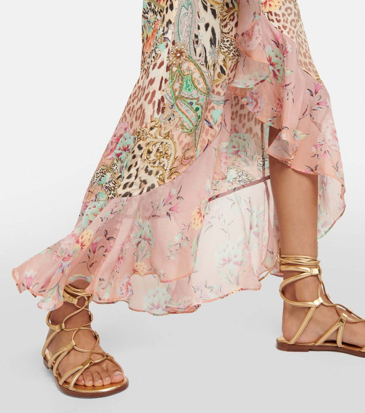 Camilla Queen Atlantis printed silk wrap dress Camilla