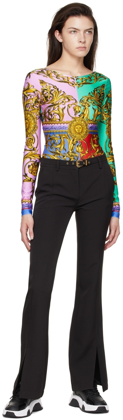 Versace Jeans Couture Multicolor Garland Sun Bodysuit Versace