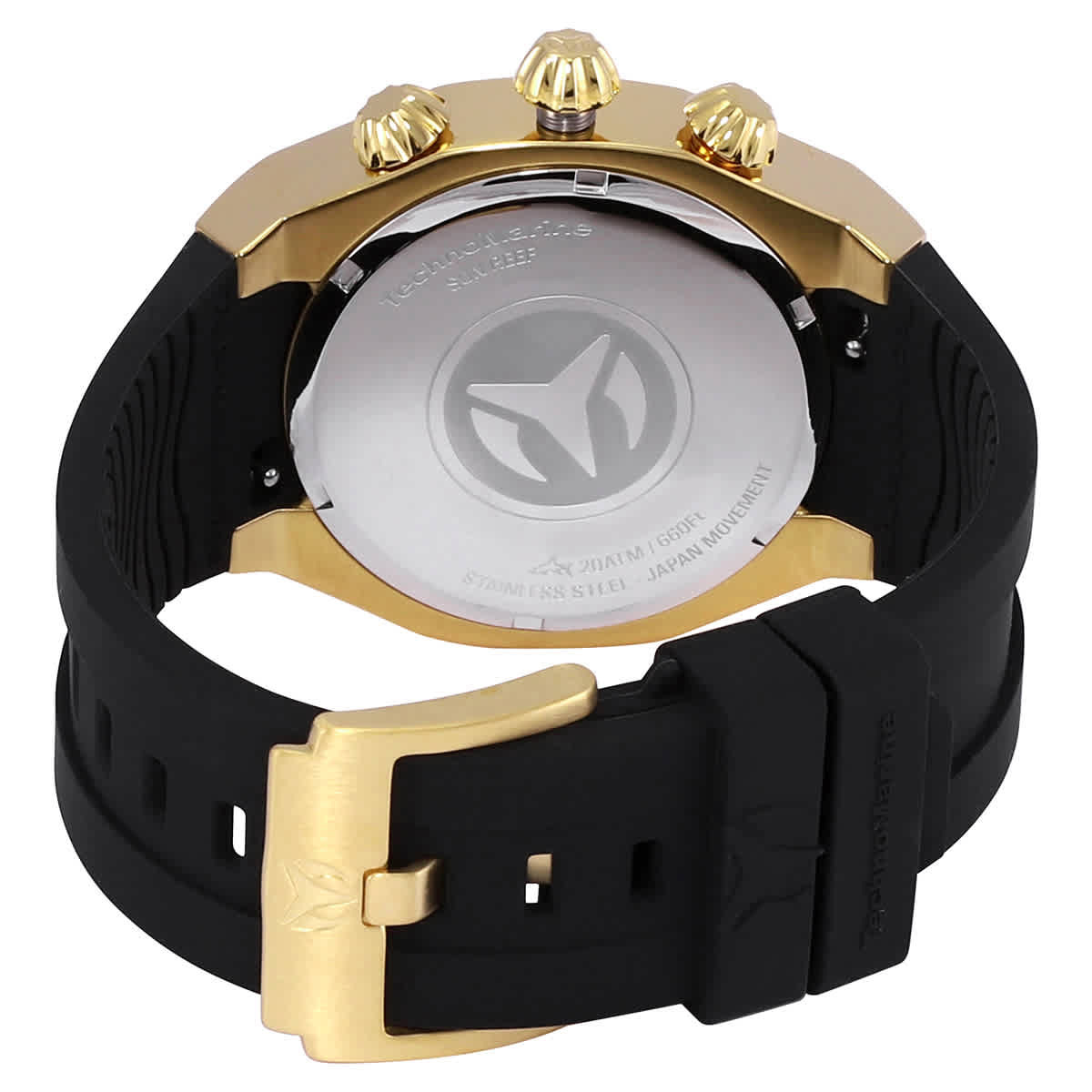 Technomarine Reef Chronograph Quartz Diamond Black Dial Mens Watch TM ...
