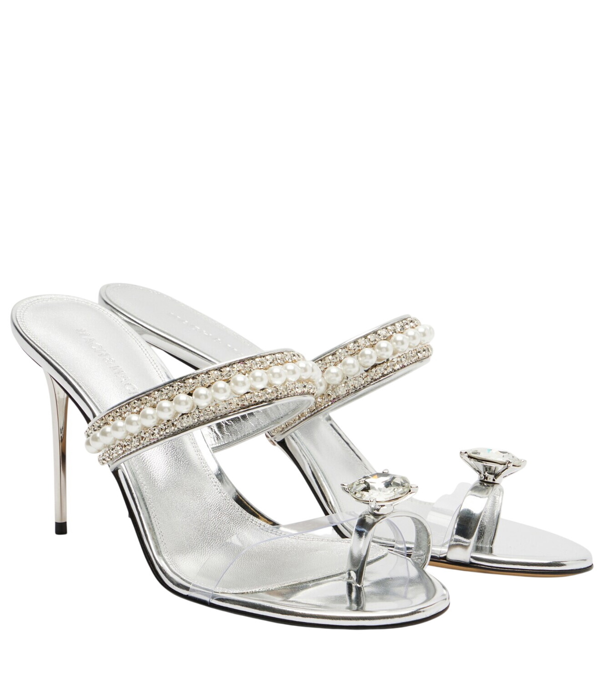 Mach & Mach Diamond Of Elizabeth 95 leather mules MACH & MACH