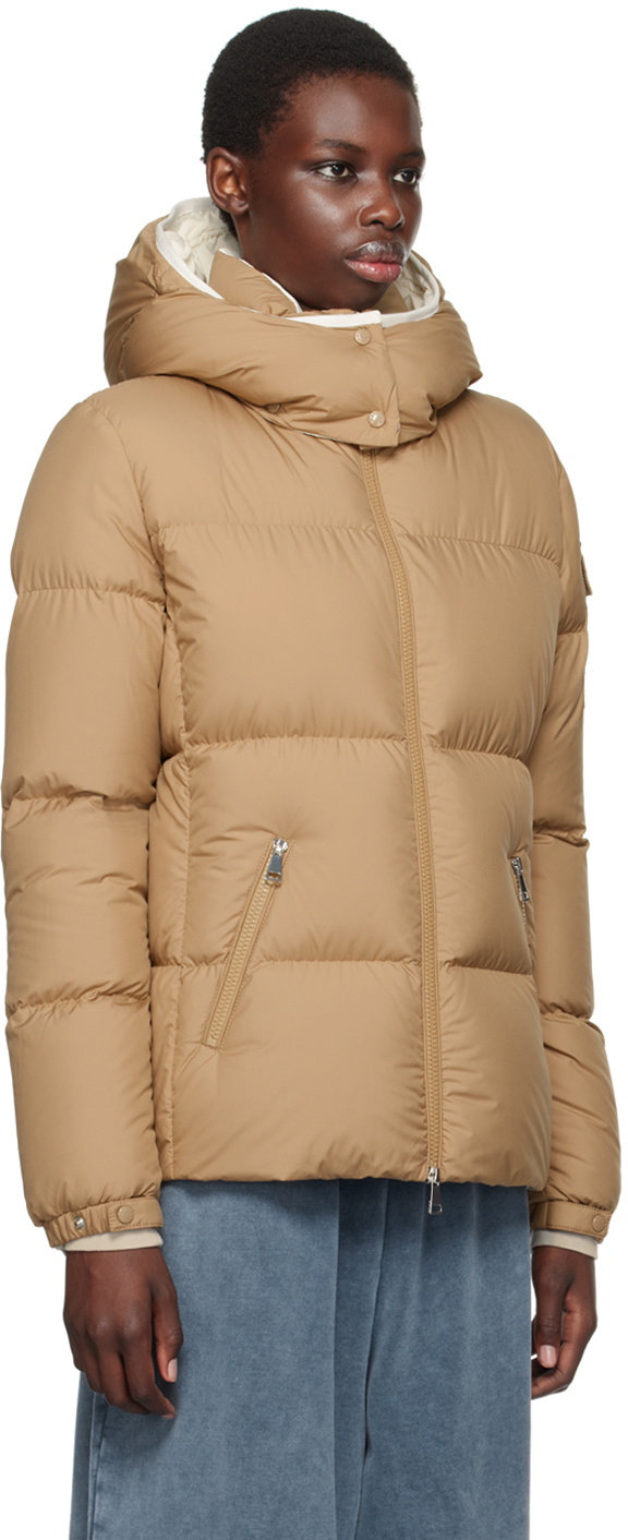 Moncler Tan Fourmines Short Down Jacket Moncler