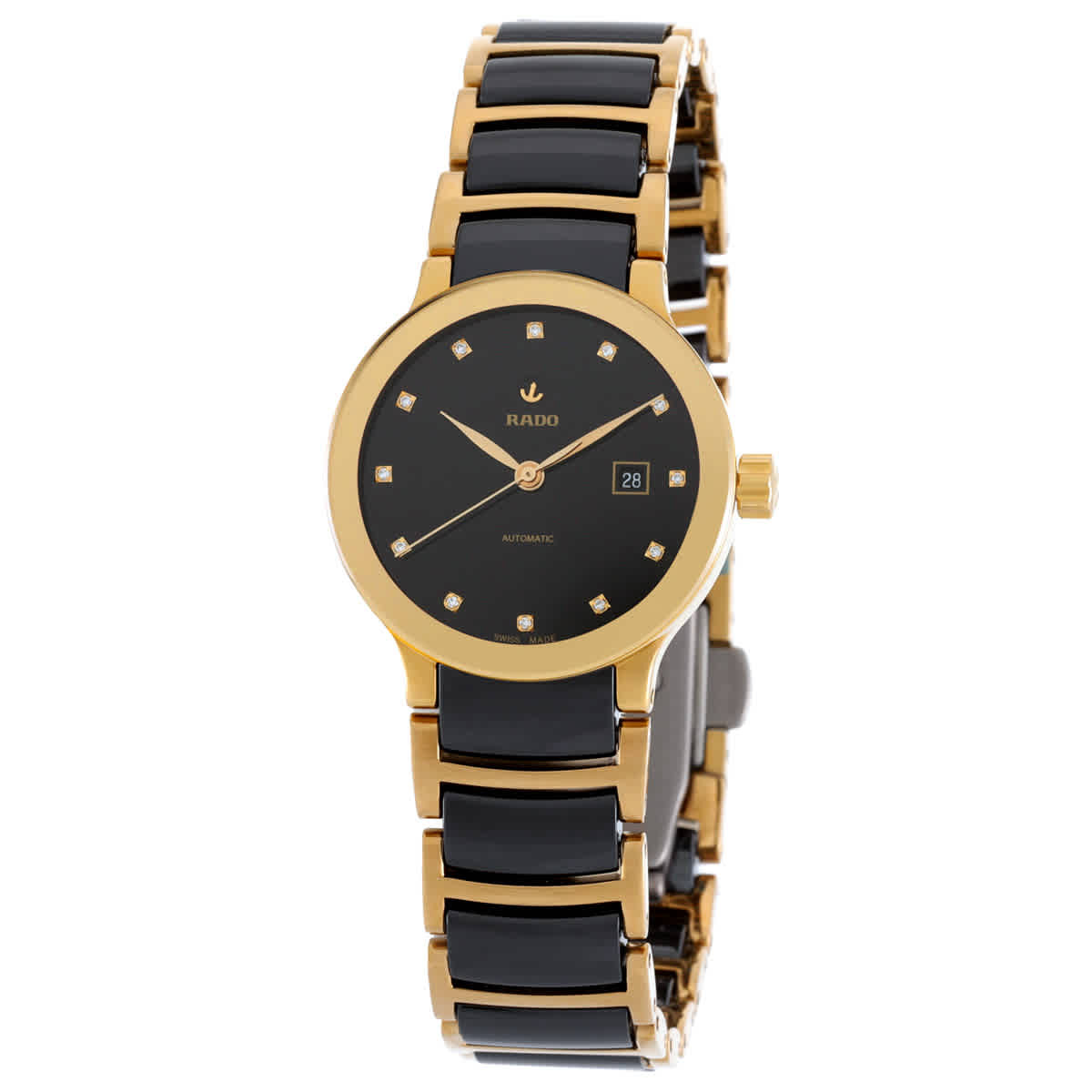 Rado Centrix Automatic Diamond Black Dial Ladies Watch R30080762 Rado