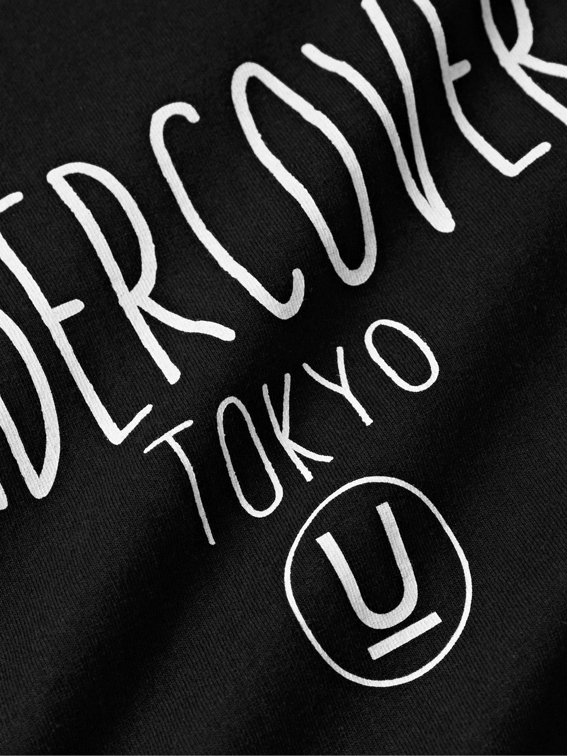 UNDERCOVER - Logo-Print Cotton-Jersey T-Shirt - Black Undercover