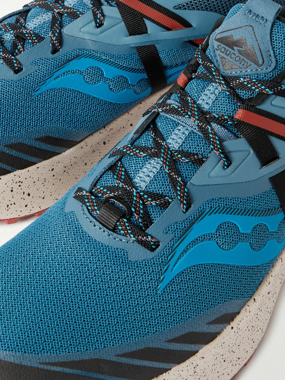 Saucony - Ride 15 Rubber-Trimmed Mesh Running Sneakers - Blue Saucony