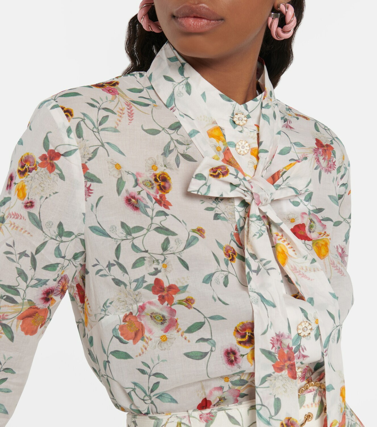 Zimmermann - Floral-print cotton blouse Zimmermann