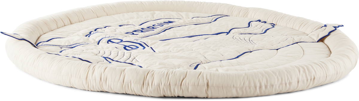 Burberry Baby Off-White EKD Cotton Playmat Burberry