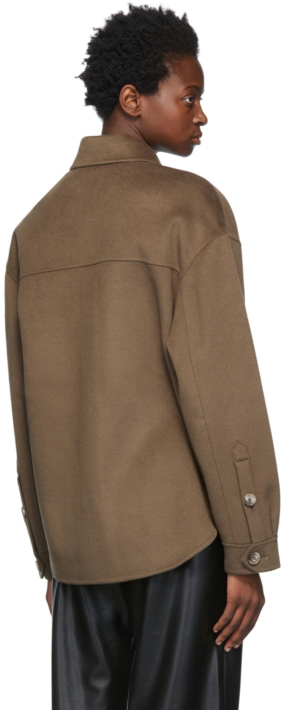 Nanushka Brown Perth Shirt Nanushka