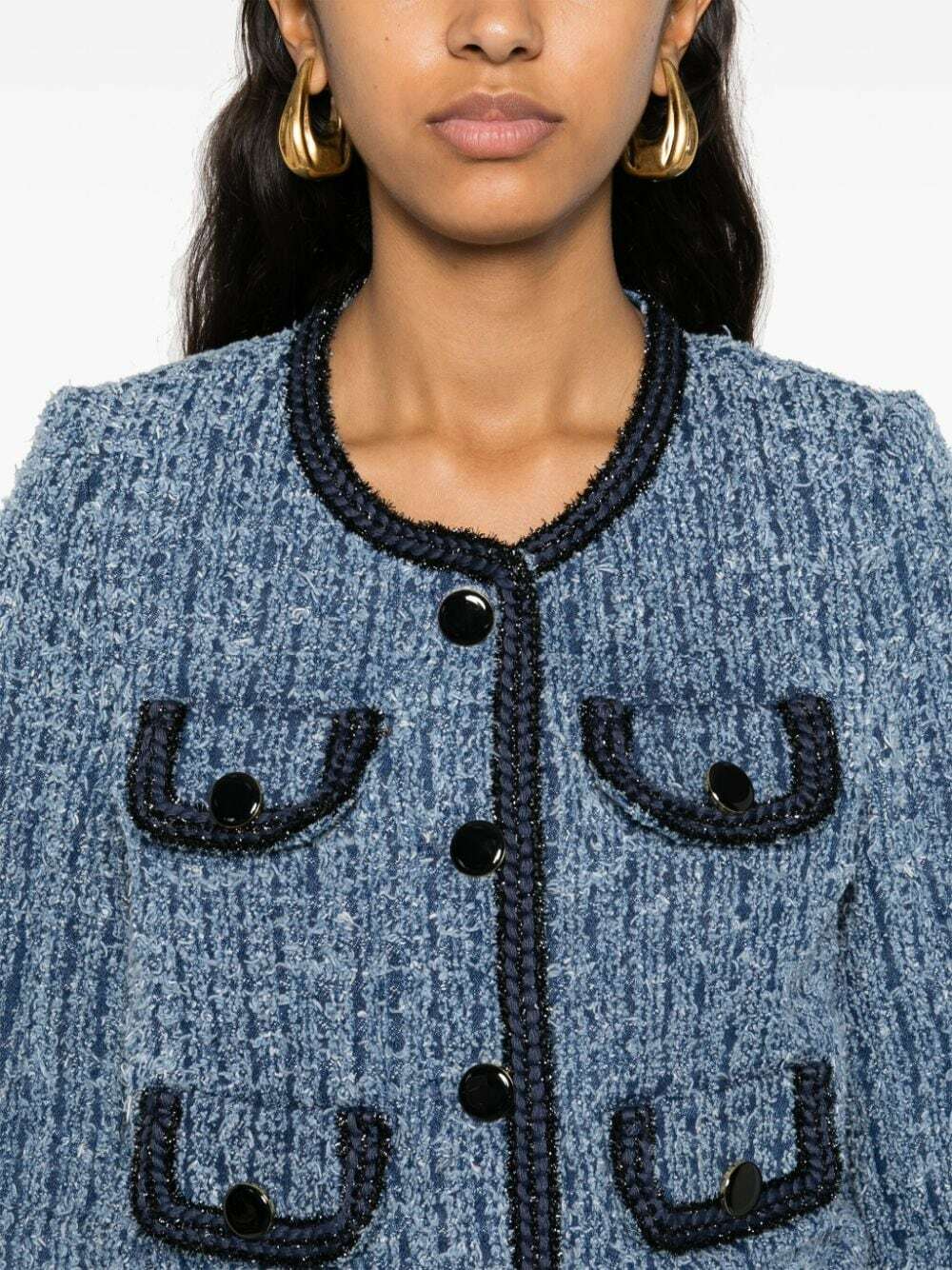 SELF PORTRAIT - Cotton Cropped Jacket Self-Portrait