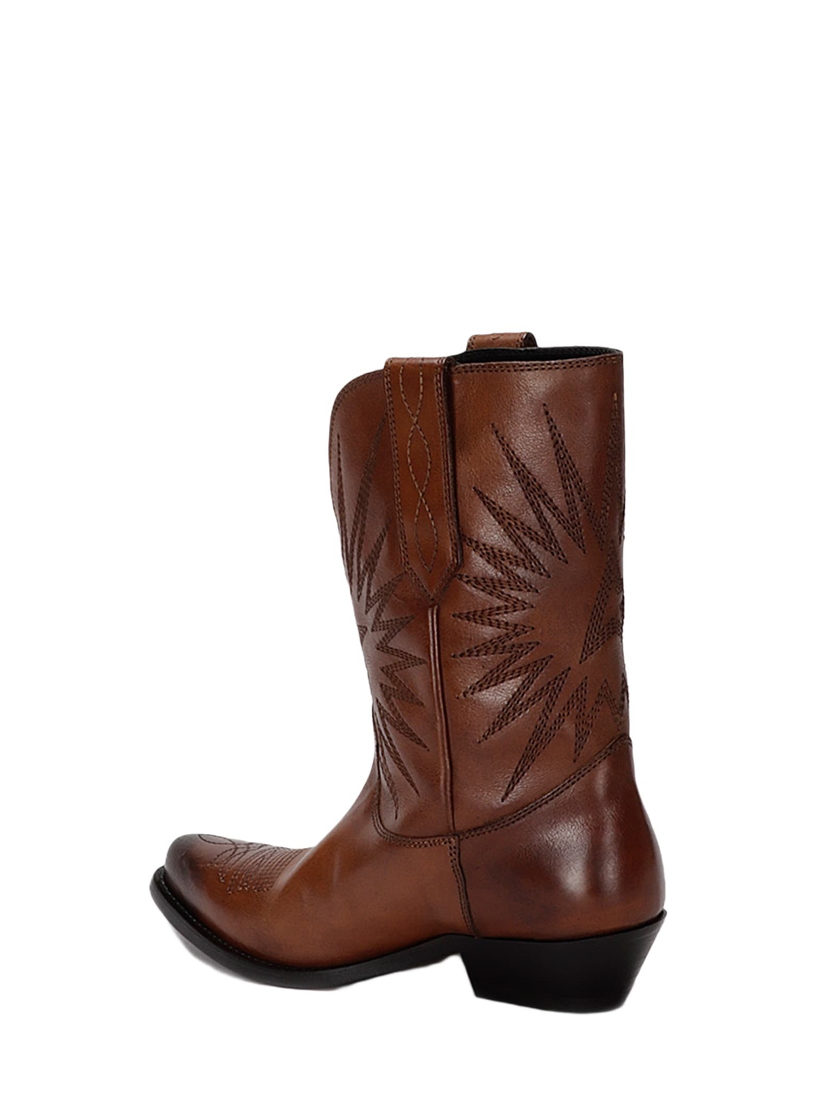 Golden Goose Wish Star Low With Embroideries Leather Upper Golden Goose ...