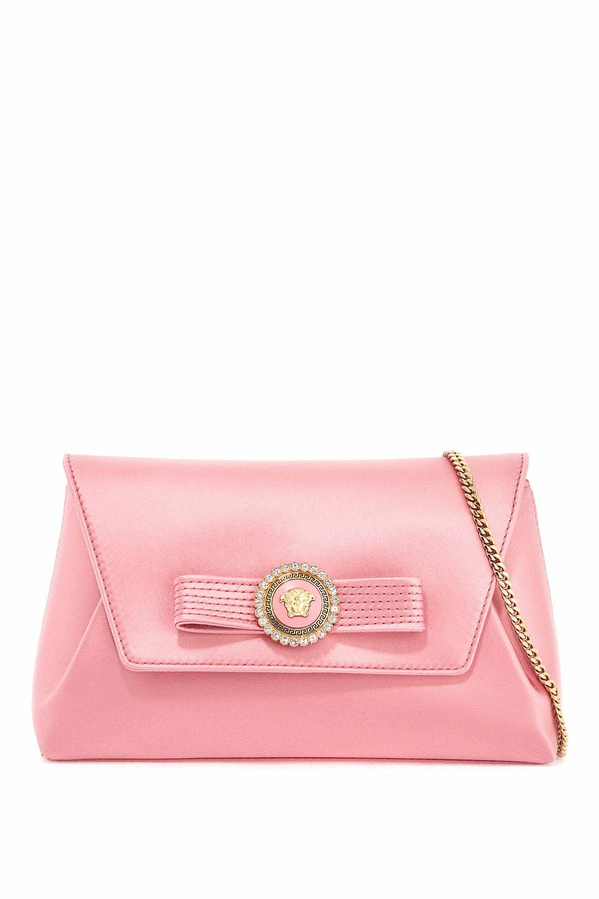 VERSACE gianni ribbon clutch Pink Versace