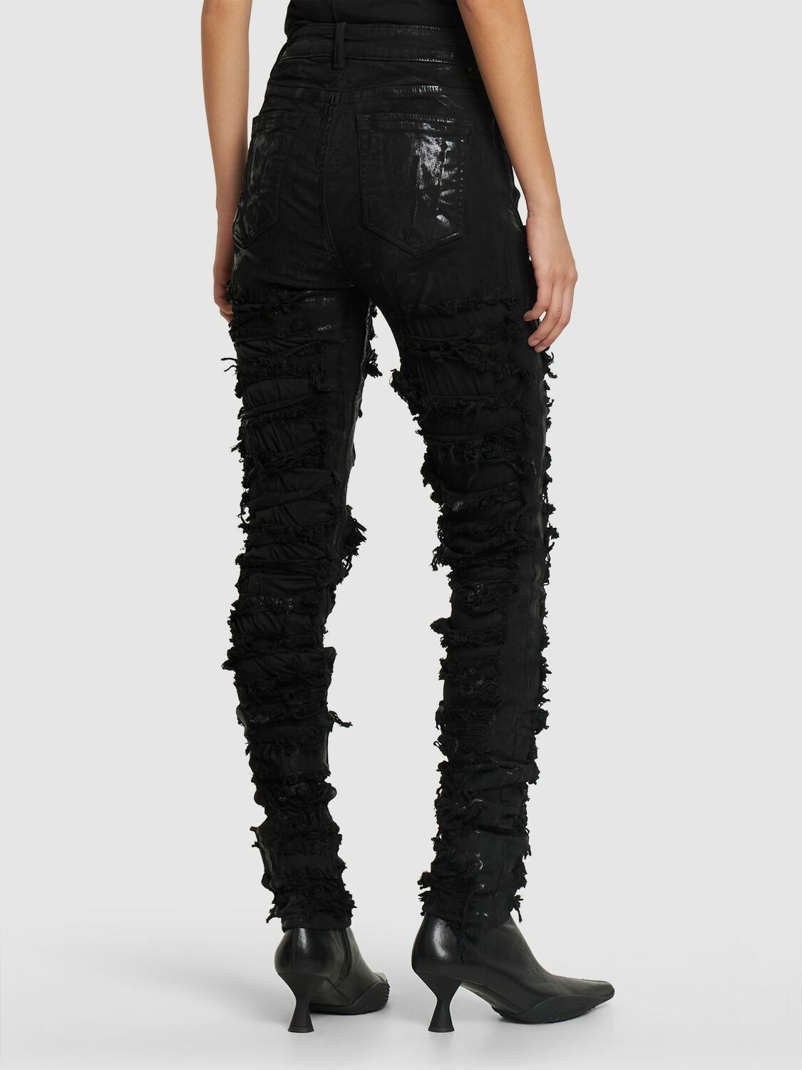 RICK OWENS DRKSHDW - Detroit High Rise Denim Skinny Jeans Rick Owens ...