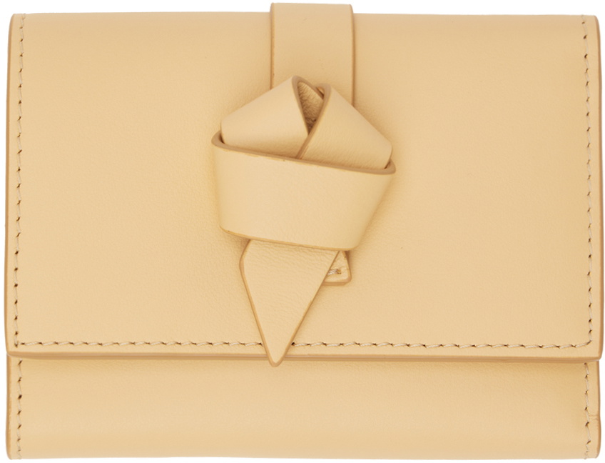 Acne Studios Beige Musubi Folded Wallet Acne Studios