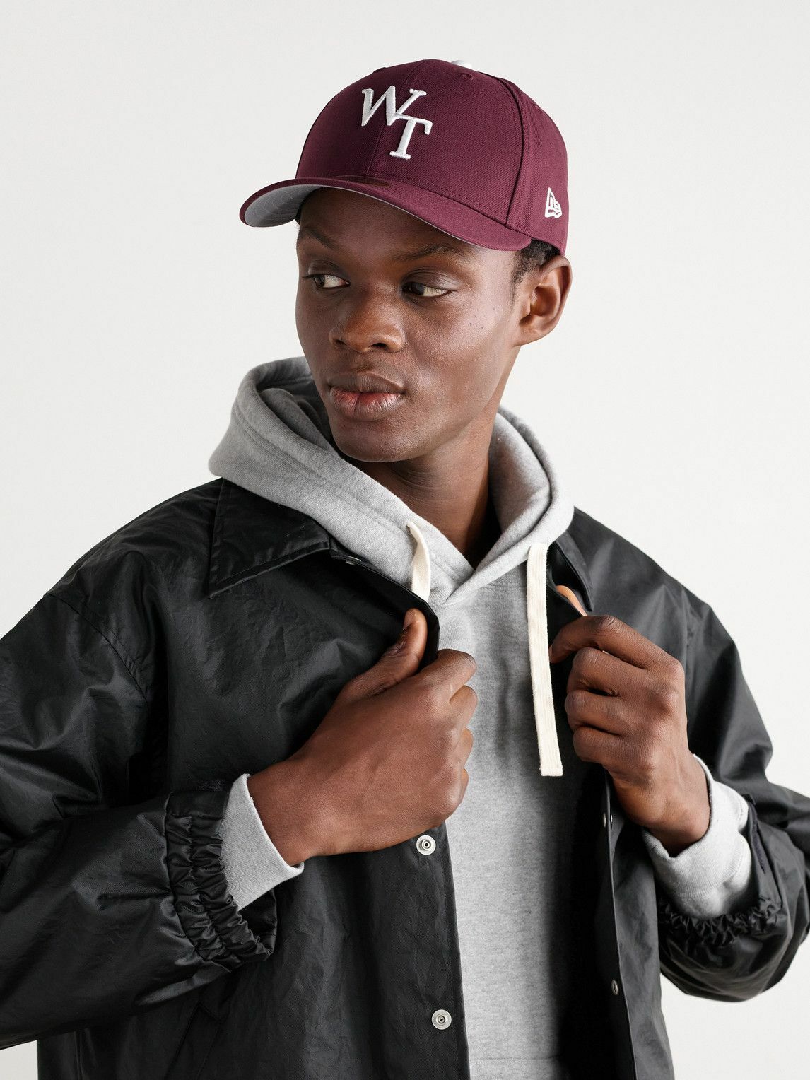 WTAPS - New Era Logo-Embroidered Twill Baseball Cap - Burgundy WTAPS