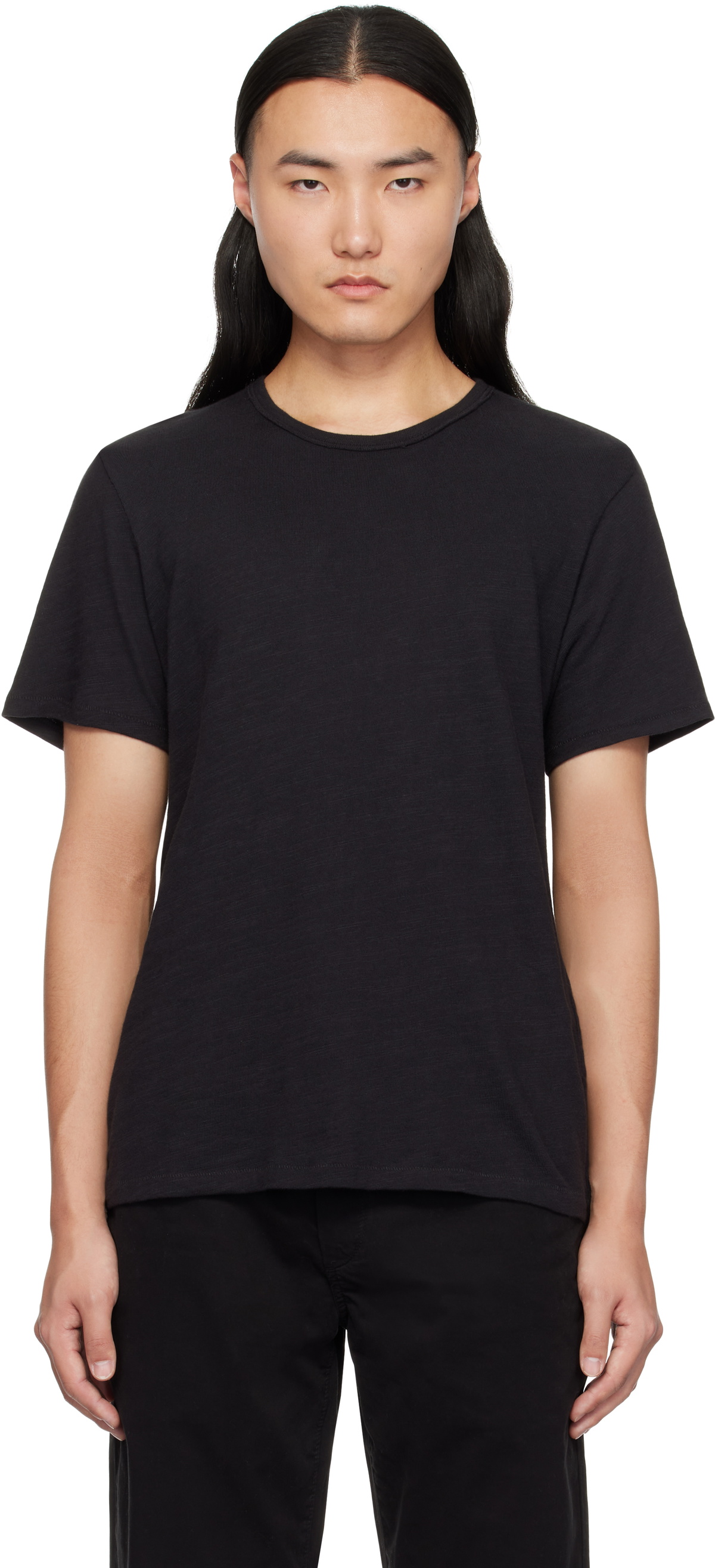 rag & bone Black Classic Flame T-shirt Rag and Bone