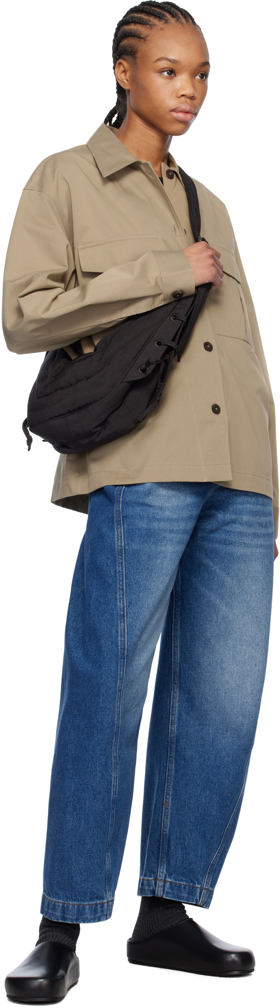 Studio Nicholson Tan Military Overshirt Studio Nicholson