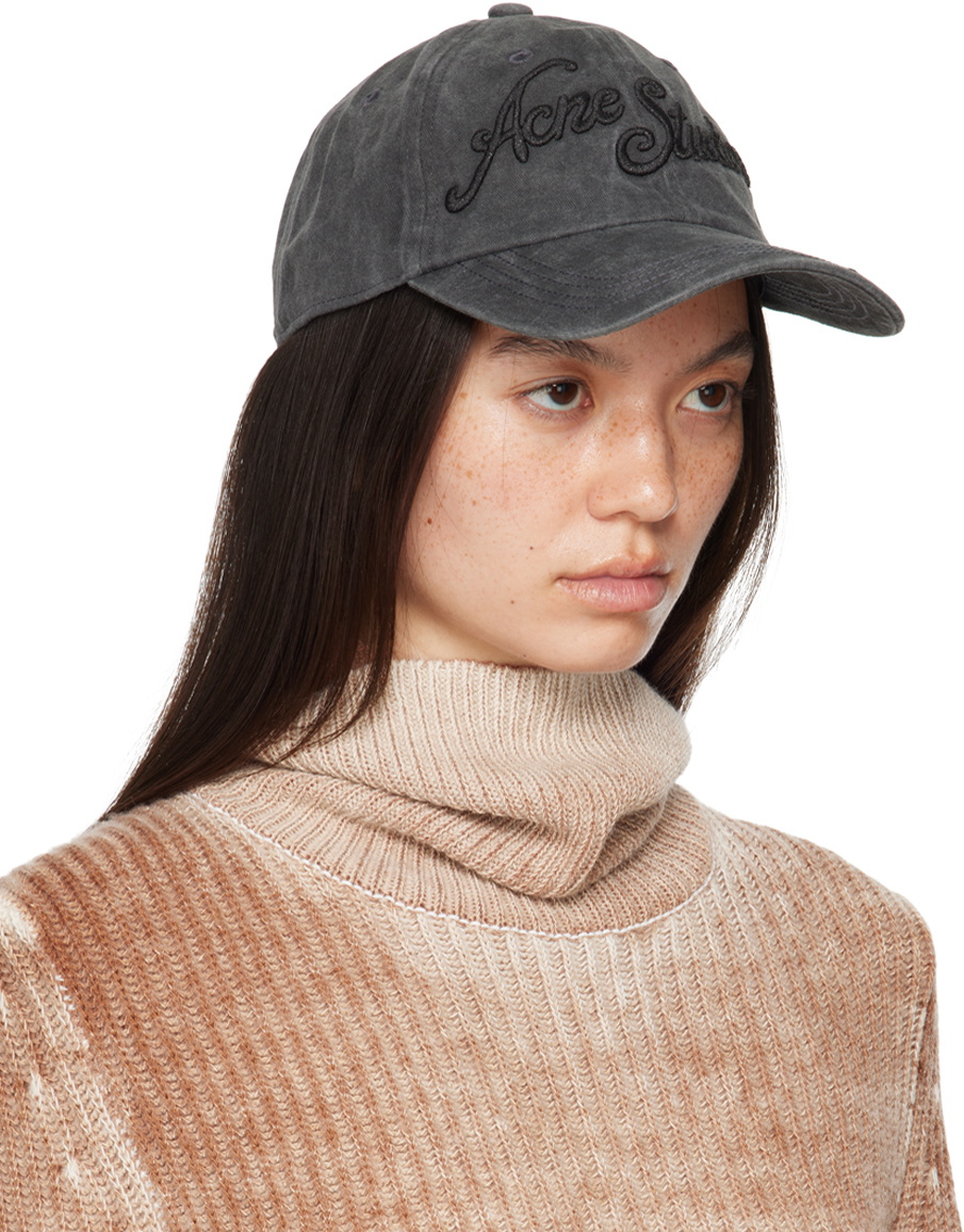 Acne Studios Black Logo Cap Acne Studios