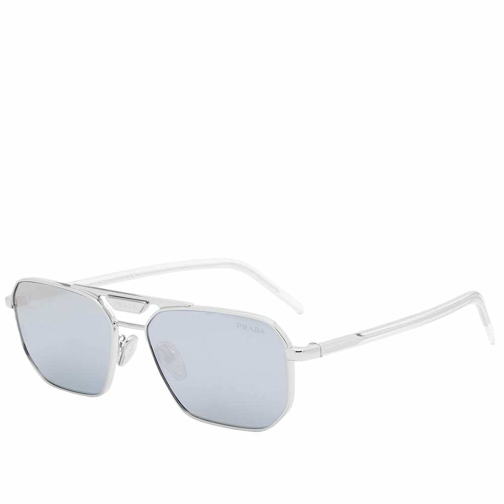 Prada Eyewear Men's PR 58YS Sunglasses in Silver Prada